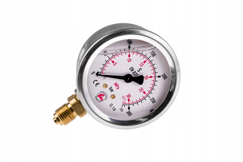 MANOMETR glicerynowy hydrauliczny zegar licznki ciśnienia 0 - 400 BAR - 15028403445 - oficjalne ...