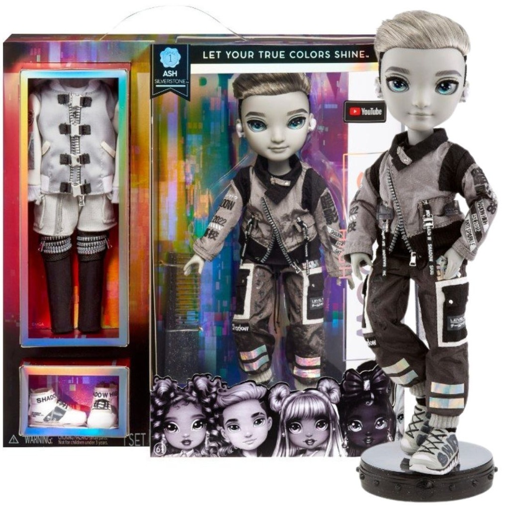 MGA Rainbow High Lalka Shadow High Ash Silverstone - 13395966266 ...