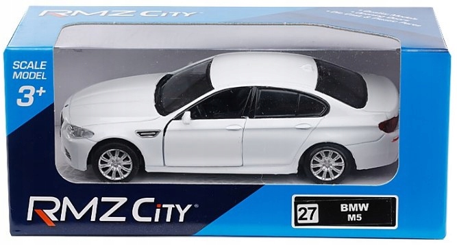 Samochód BMW M5 Biały Zabawka dla dziecka RMZ City - 12509172248 - oficjalne archiwum Allegro