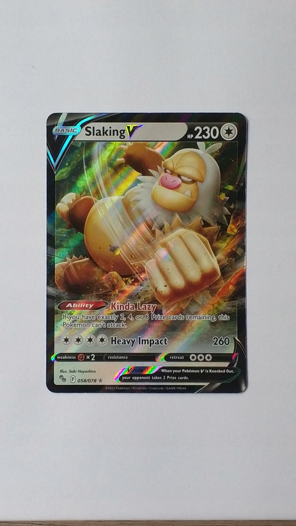 Slaking V - 58/78 - Ultra Rare - Pokemon GO - 12502994755 - oficjalne ...