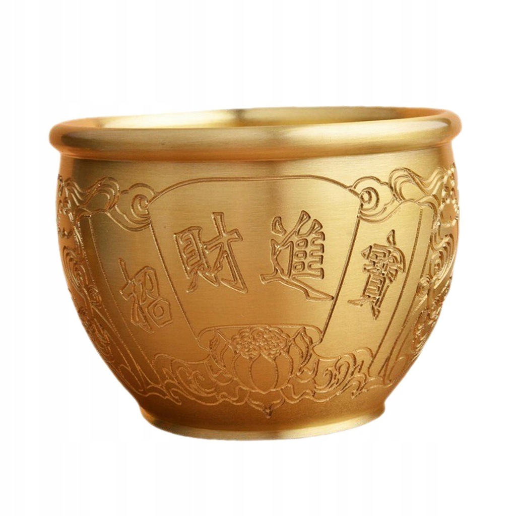 Brass Feng Shui Bowl Sculpture Bai Fu Aureate Word - 13005712743 ...