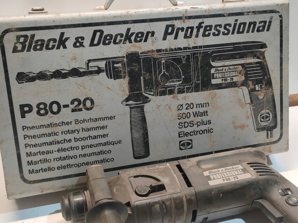 Młotowiertarka Black Decker P80-20 VINTAGE - 12641435524 - oficjalne ...
