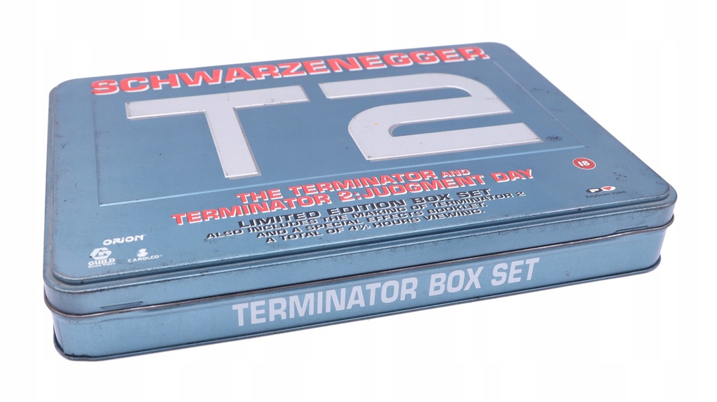 TERMINATOR box set 2 KASETY VHS + metalowe pudełko - 14735717962 ...