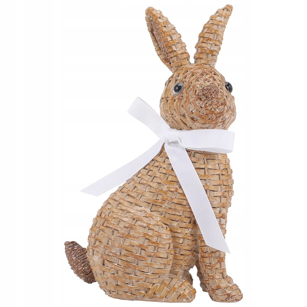Easter Bunny Figurine Woven Easter Rabbit Resin - 13718190463 ...