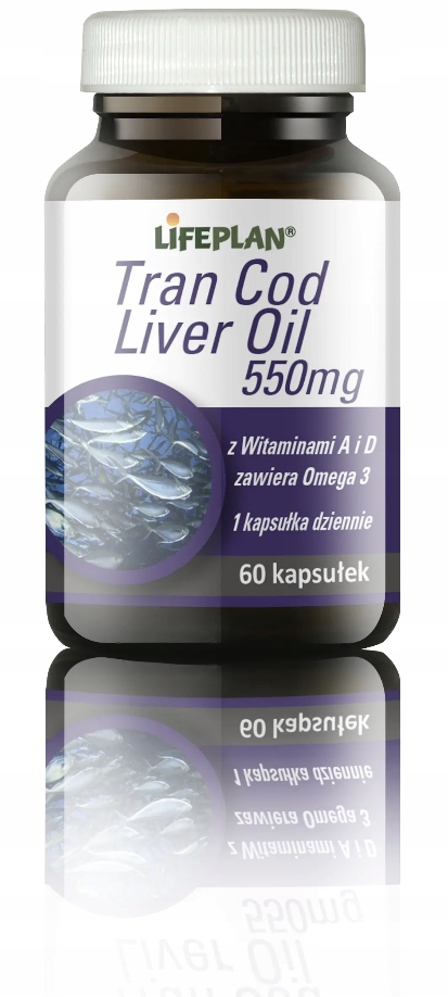 TRAN Z WĄTROBY DORSZA 60 kaps. OMEGA-3 ODPORNOŚĆ - 11073632404 ...
