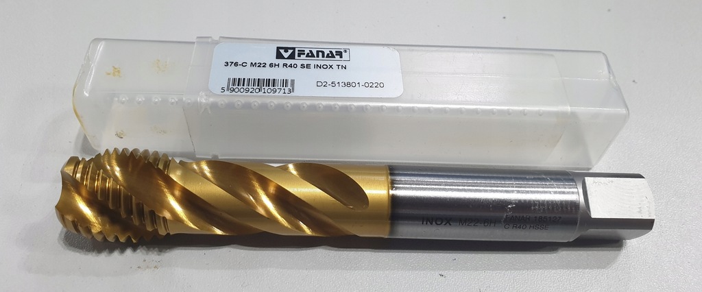 Gwintownik DIN376 C R40 T2 M22 6H FANAR - 15131545539 - oficjalne archiwum Allegro