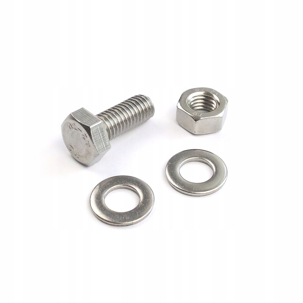 Śruba nierdzewna M8x20 sześciokątna 10szt ZESTAW - 10216857564 - oficjalne archiwum Allegro