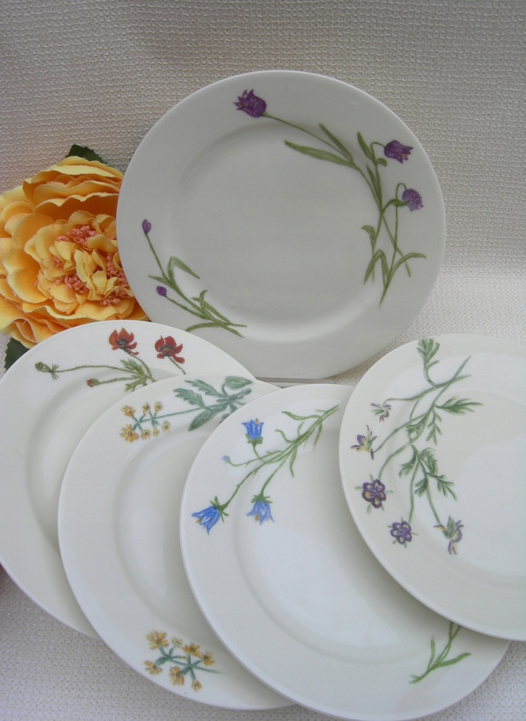 Fein Bayreuth Sophienthal: talerzyki w polne kwiaty! 5 sztuk! - 14545861974 - oficjalne archiwum ...