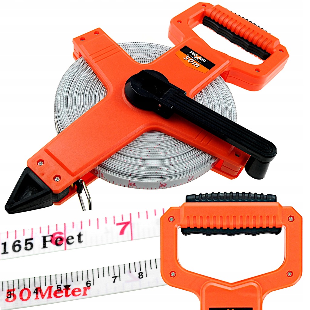 TAŚMA MIERNICZA MIARKA ZWIJANA 50M WŁÓKNO SZKLANE - 10132349375 ...