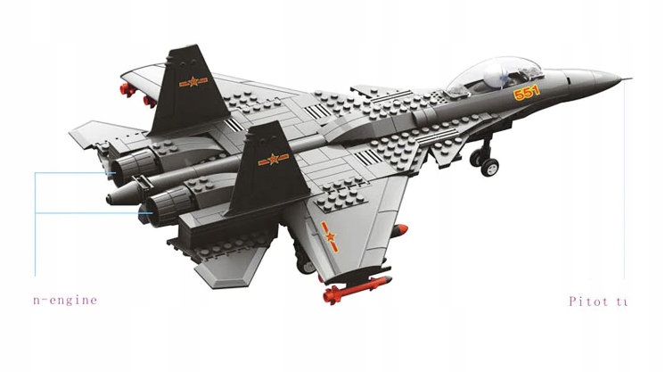 # SAMOLOT WOJSKOWY MYŚLIWIEC F16 - KLOCKI (LEGO) # - 8113521719 ...