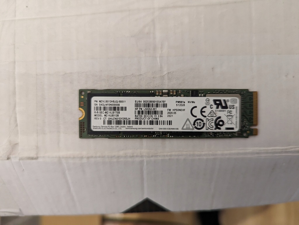 Dysk SSD Samsung PM981a 512GB M.2 PCIe - 13953923462 - oficjalne archiwum Allegro