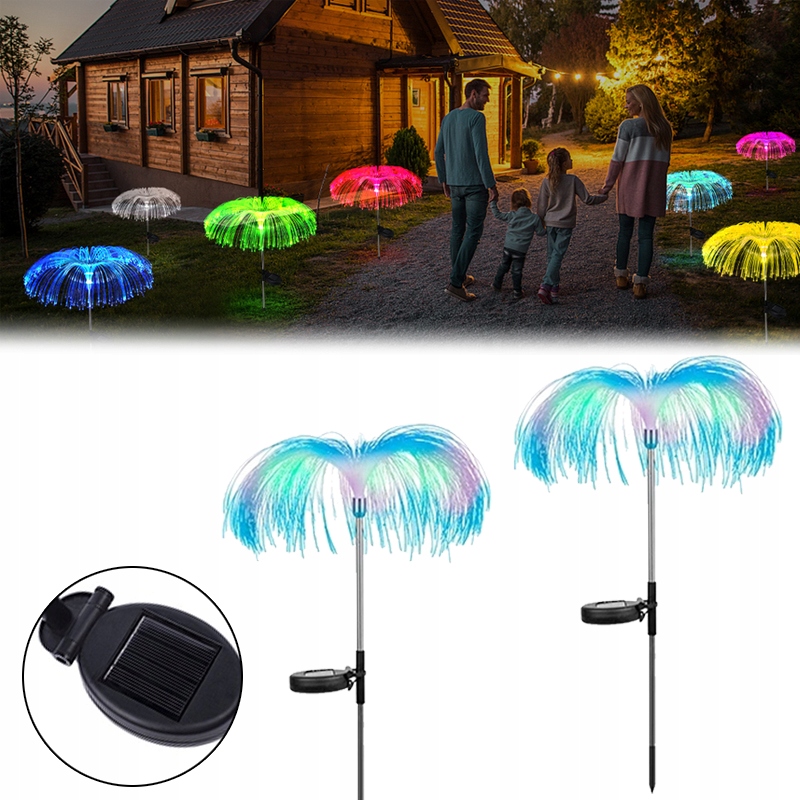 LAMPA SOLARNA OGRODOWA MEDUZA LAMPKA 2szt - 12203466085 - oficjalne archiwum Allegro