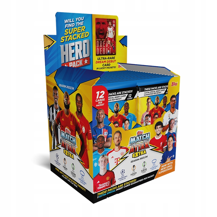 MATCH ATTAX EXTRA 2023/2024 BOX - 36 SASZETEK - ORYGINALNIE ZAPAKOWANY ...