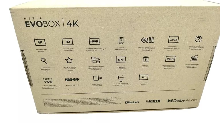 DEKODER NETIA EVOBOX 4K BT - 12944452123 - oficjalne archiwum Allegro