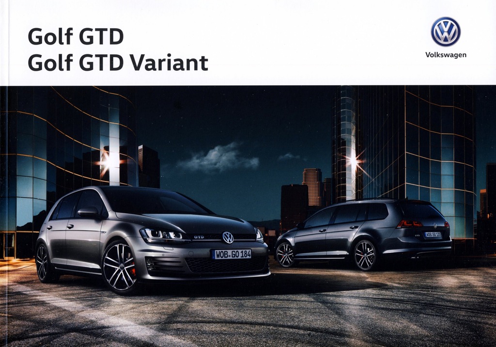 Volkswagen Vw Golf GTD prospekt model 2016 Czechy - 11279005121 ...