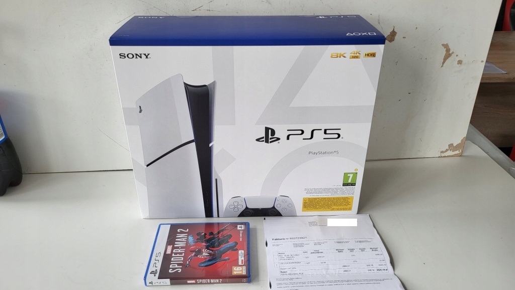 NOWA KONSOLA PS5 SLIM 1TB CFI-2016 GRA MARVEL SPIDER-MAN 2 24msGWR ...