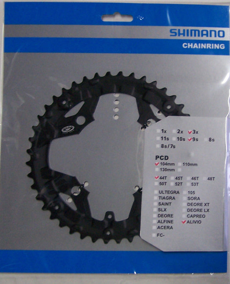 Tarcza Shimano FC M430 M431 44z zębatka Alivio 44T - 11902966250 ...