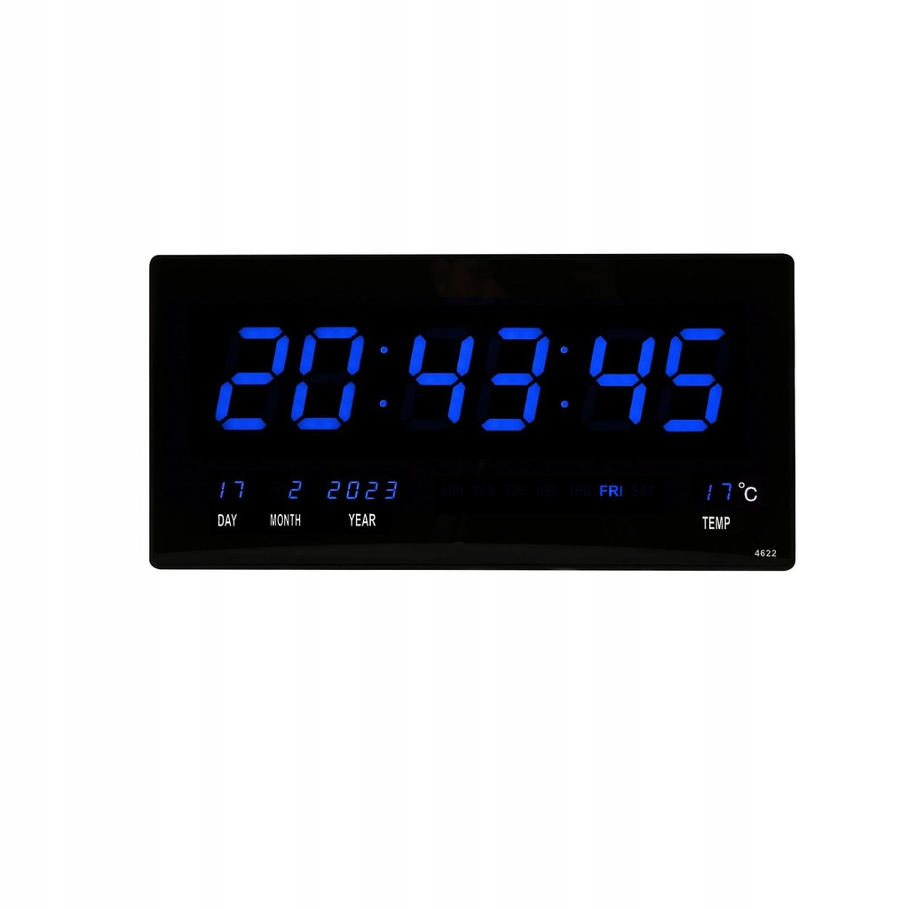 Wall Digital Clock Large Wall Digital Clock Blue - 13022662507 ...