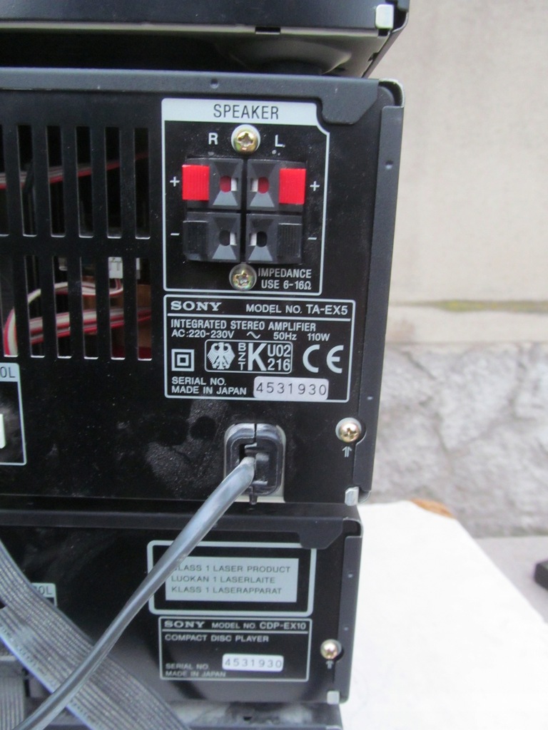 Zestaw SONY MHC-EX5. Wieża + Pilot. Made in Japan - 11912745320 ...