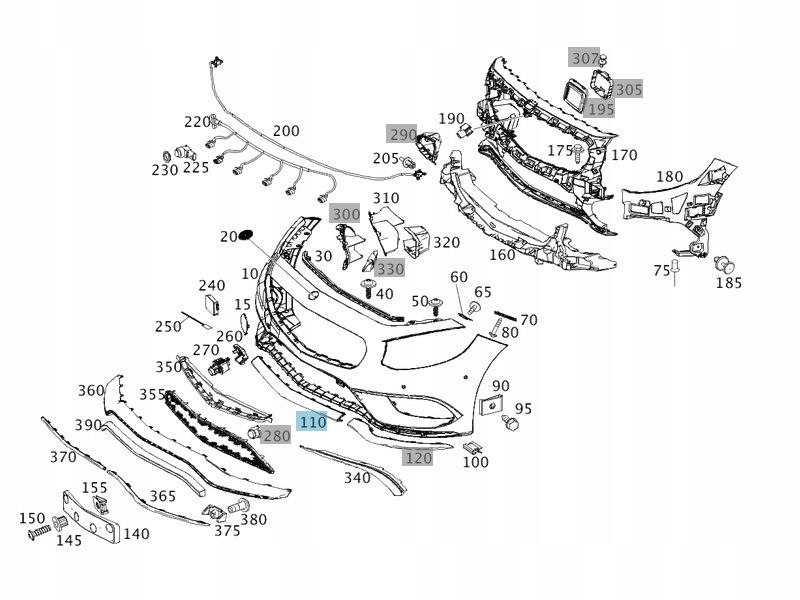 ORG LISTWA ZDERZAKA PRZÓD MERCEDES S63 AMG C217 - 10782037294 ...