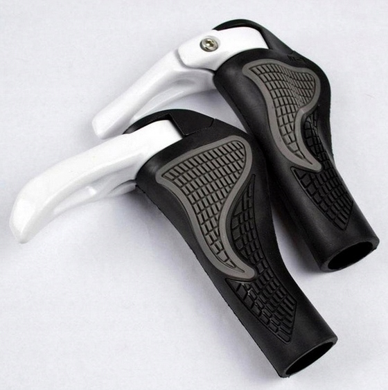 CHWYTY RĄCZKI KIEROWNICY ROGI GUMOWE ROWEROWE MTB - 8133384652 ...