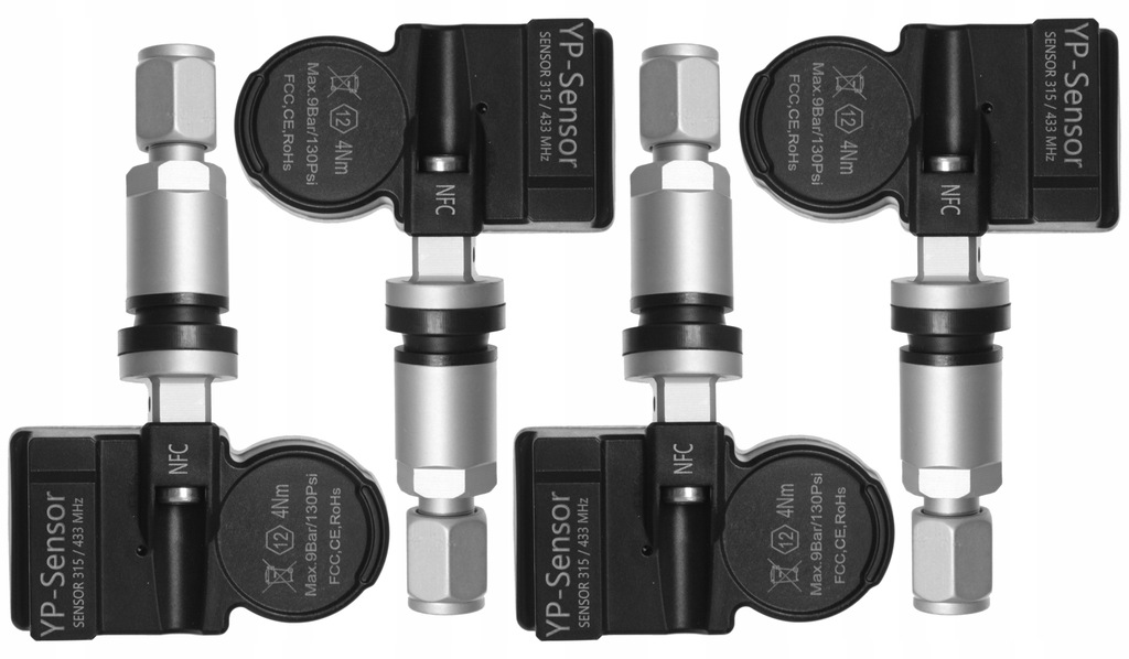 4x Czujnik TPMS Mercedes AMG SL 433MHz A0009058706 - 12664432263 ...