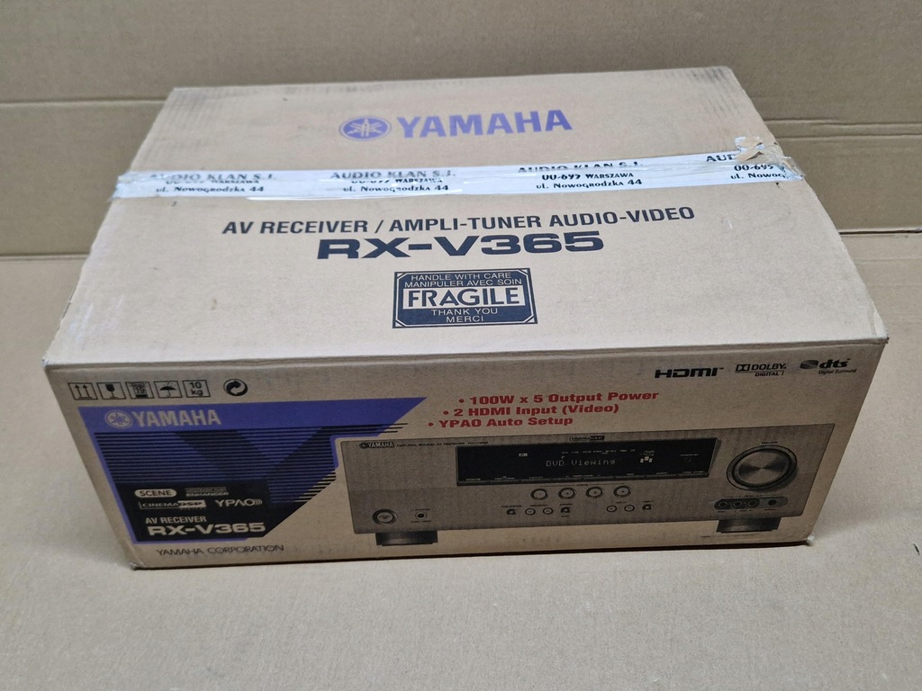 Amplituner Yamaha RX-V365 5.1 srebrny + pilot - 13684035080 - oficjalne ...