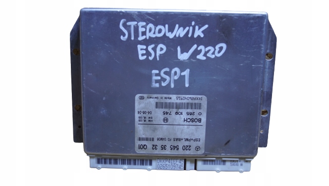 MODUŁ STEROWNIK ESP MERCEDES W220 2205453532 - 12614958033 - oficjalne ...