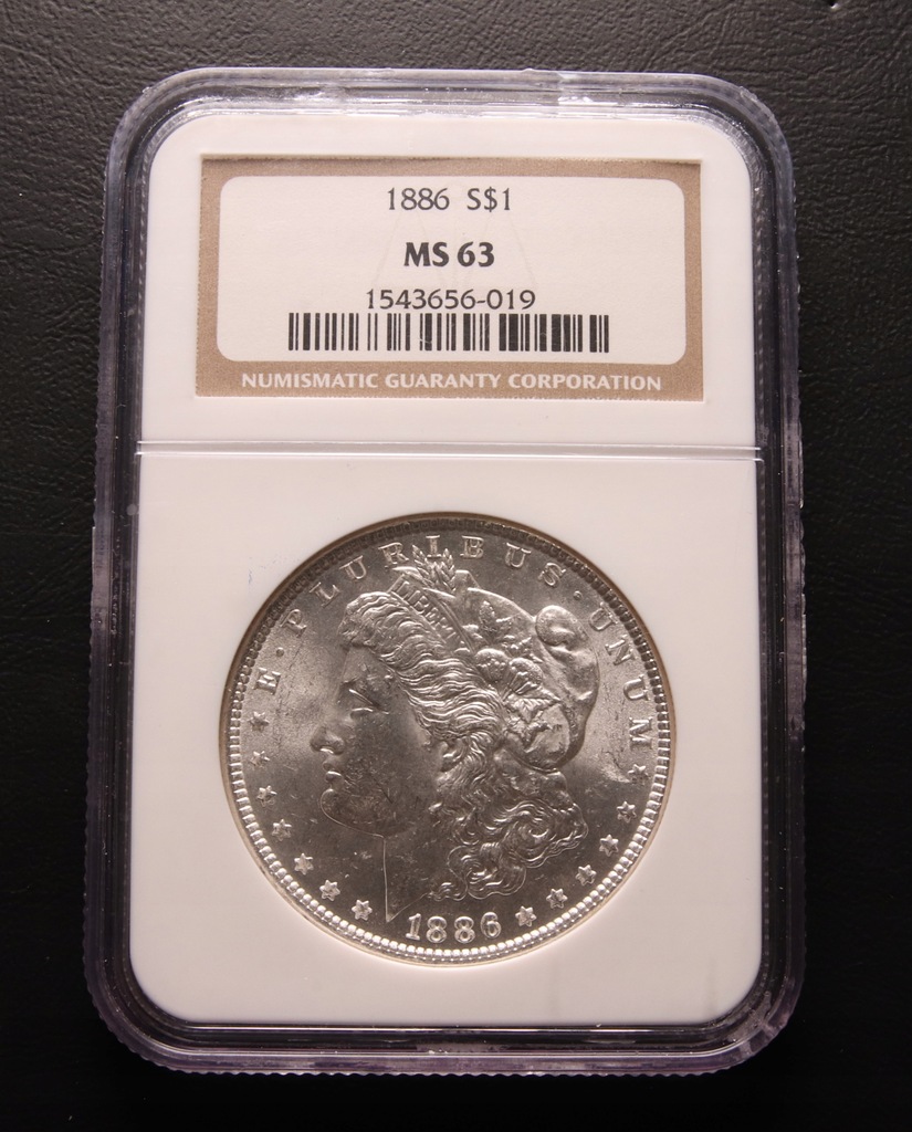 ANK USA ONE DOLLAR 1886 MORGAN grading NGC MS63 - 17432396026 - oficjalne archiwum Allegro