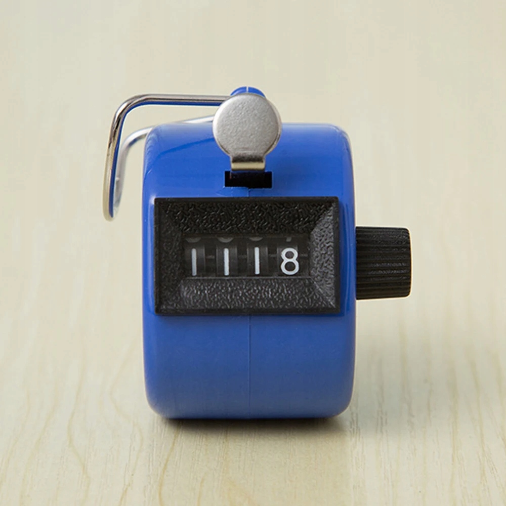4 Digit Number Counters Metal Shell Hand Finger Display Manual Counting ...
