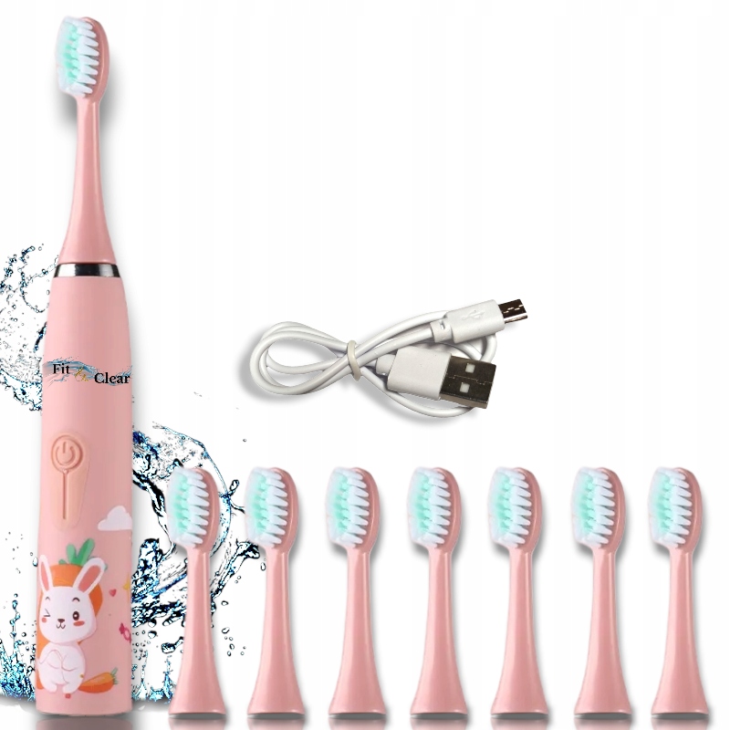 SZCZOTECZKA SONICZNA ELEKTRYCZNA DLA DZIECI KRÓLIK - 13330876644 - oficjalne archiwum Allegro