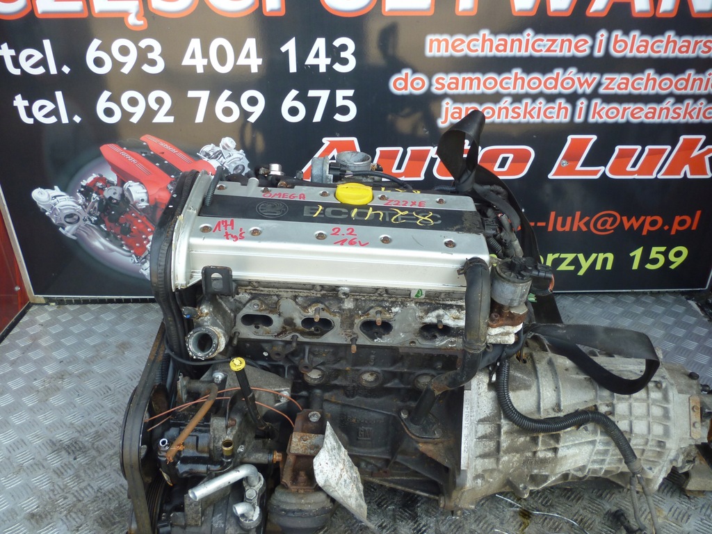 SILNIK OPEL OMEGA 2.2 16V Z22XE 171 TYS - 12150277543 - oficjalne ...