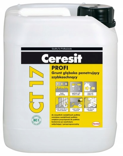 GRUNT GŁĘBOKO PENETRUJĄCY CERESIT CT17 10L - 12364445209 - oficjalne archiwum Allegro