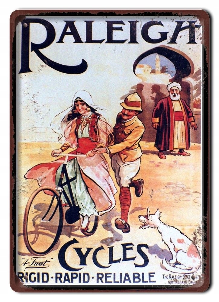ROWER CYCLES METALOWY SZYLD PLAKAT RETRO #08531 - 12117504241 - oficjalne archiwum Allegro