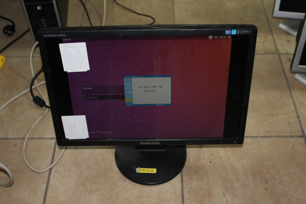 MONITOR SAMSUNG SYNCMASTER 943NW - 8626101614 - oficjalne archiwum Allegro