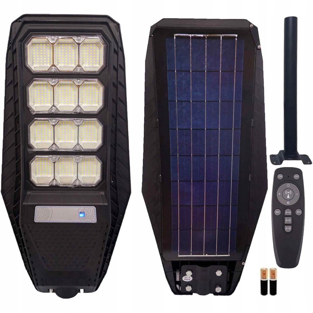 Lampa LED 1200W Solarna Uliczna z Pilot +Mocowanie - 13209799755 - oficjalne archiwum Allegro