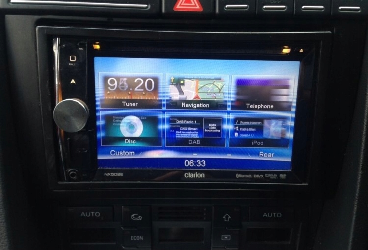 RADIO CLARION NX502E 2DIN PILOT USB DVD AUDI A4 B7 - 11443892373 ...