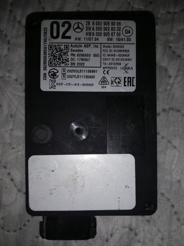 RADAR SENSOR MERCEDES W166 W292 A0009059906 - 12953697764 - oficjalne ...