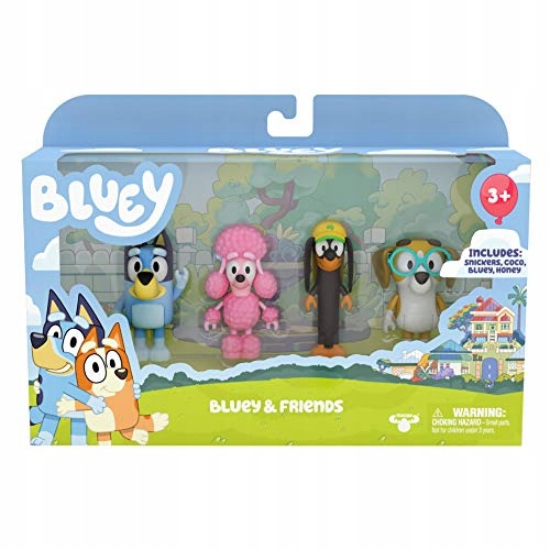Bluey and Friends: Bluey, Coco, Snickers and Honey - 12299180854 ...