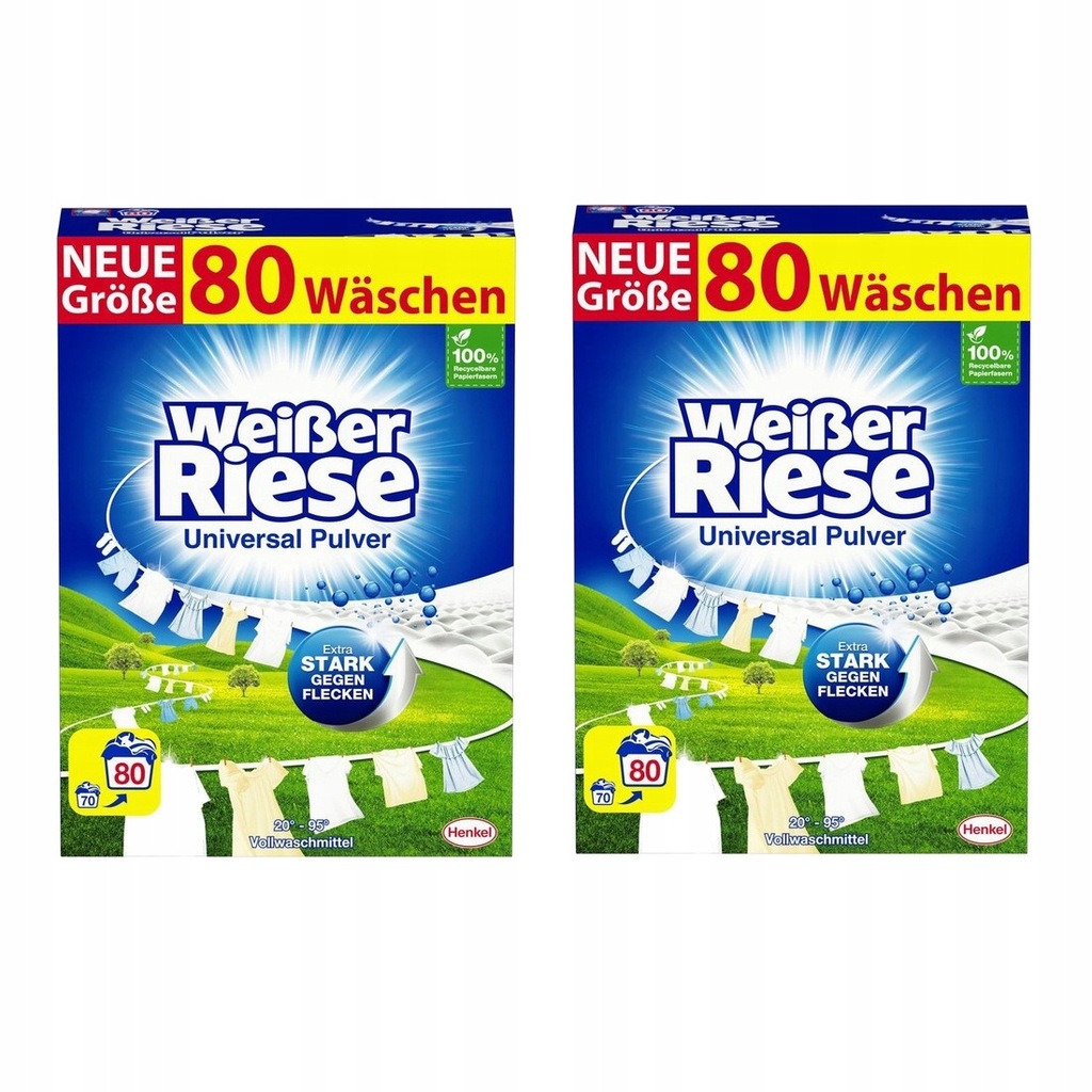 Proszek prania Uniwersal WEISER RIESE 2x 4,4 kg - 13280628042 ...