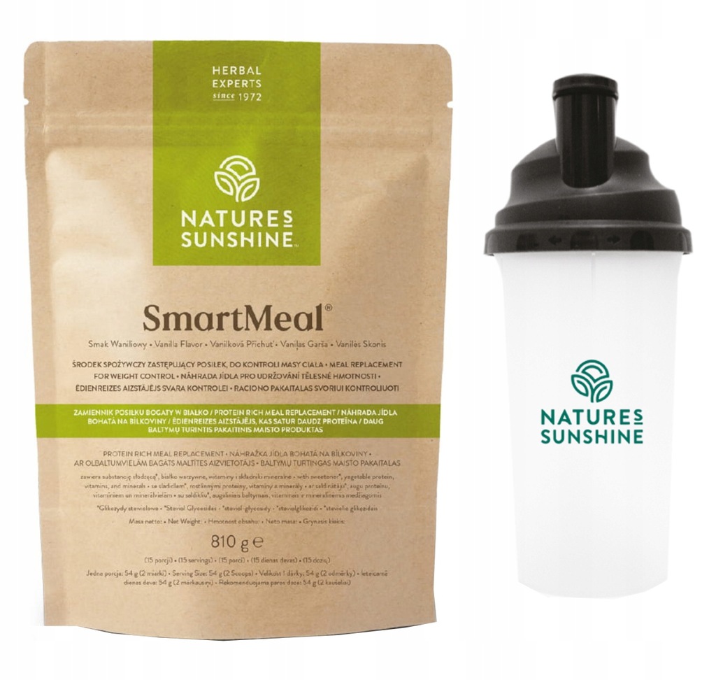 Natures Sunshine Smart Meal NSP białko błonnik810g - 11628262220 ...