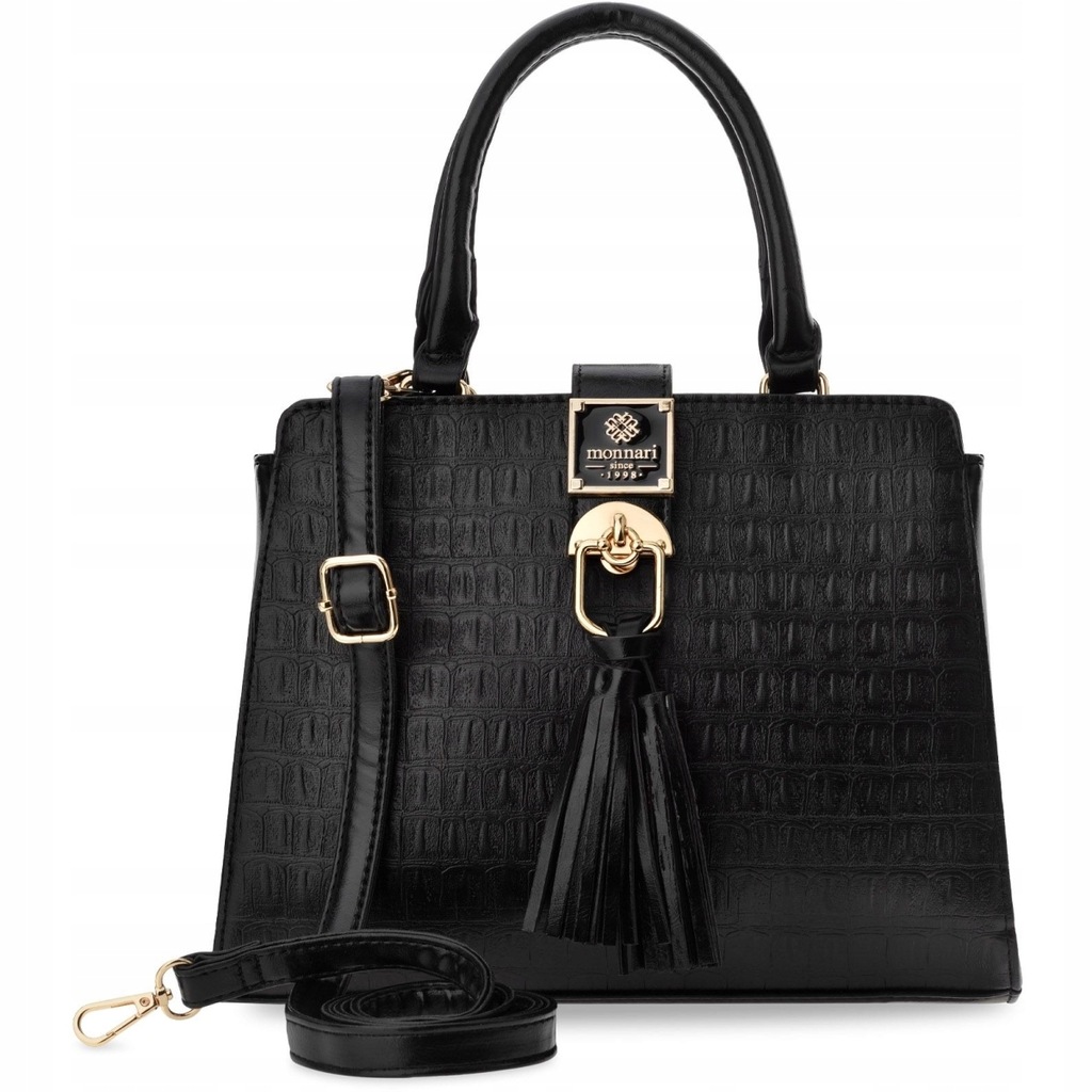 Monnari Torba Damska Z Frędzlami Torebka Sztywny Duży Kuferek Skóra Croco - 16686606360 ...
