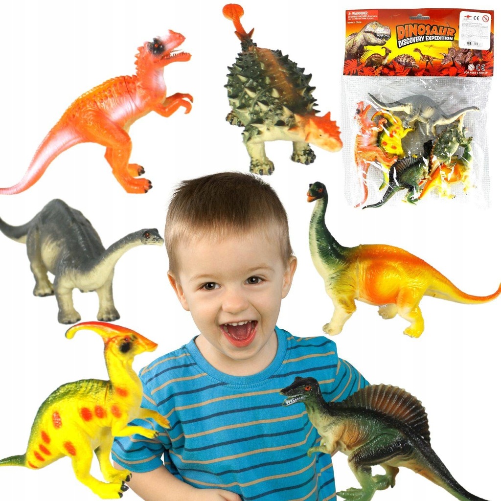 Zestaw DinozaurÓw Figurki Dinozaur 6 Sztuk T Rex 12927366313 Oficjalne Archiwum Allegro