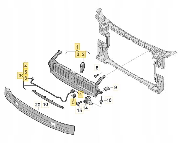 ŻALUZJA KIEROWNICA POWIETRZA AUDI A5 II B9 16- - 12242710896 - oficjalne archiwum Allegro