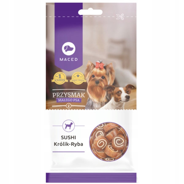 MACED Sushi królik ryba 60g trenerki małę rasy - 12347529422 ...