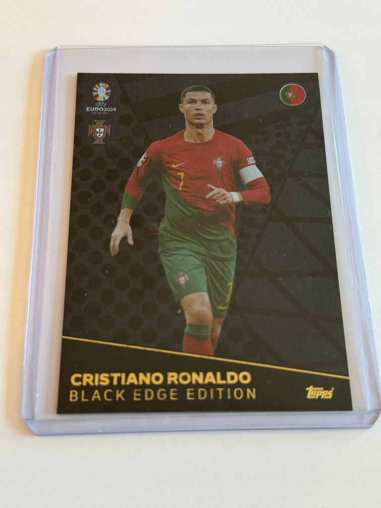 TOPPS UEFA EURO 2024 CRISTIANO RONALDO - BLACK EDGE- MATCH ATTAX - 16654392442 - oficjalne ...