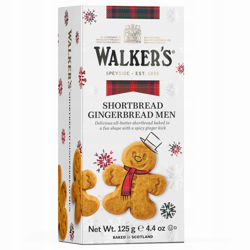 Walkers Shortbread Gingerbread Men Ciastka Maślane z Nutą Piernika 125g ...