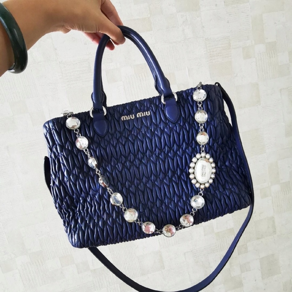 MIU MIU CRYSTAL CLOQUE NAPPA TOREBKA KRYSZTAŁY - 12417534770 ... MIU MIU CRYSTAL CLOQUE NAPPA TOREBKA KRYSZTAŁY - 12417534770 ...