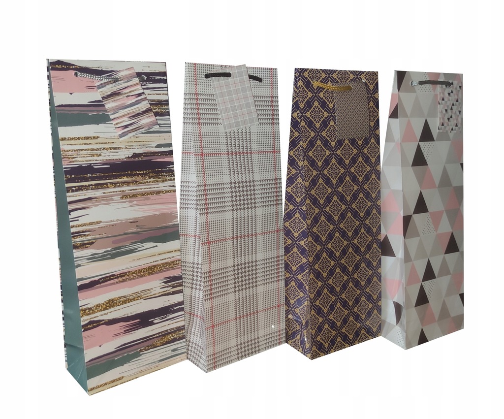 Torebka papierowa na wino alkohol torby 10 sztuk - 10244941471 - oficjalne archiwum Allegro