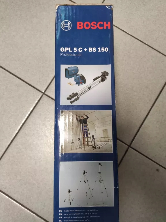 LASER PUNKTOWY BOSCH + STATYW GPL 5C + BS 150 PRO - 12610945105 ...